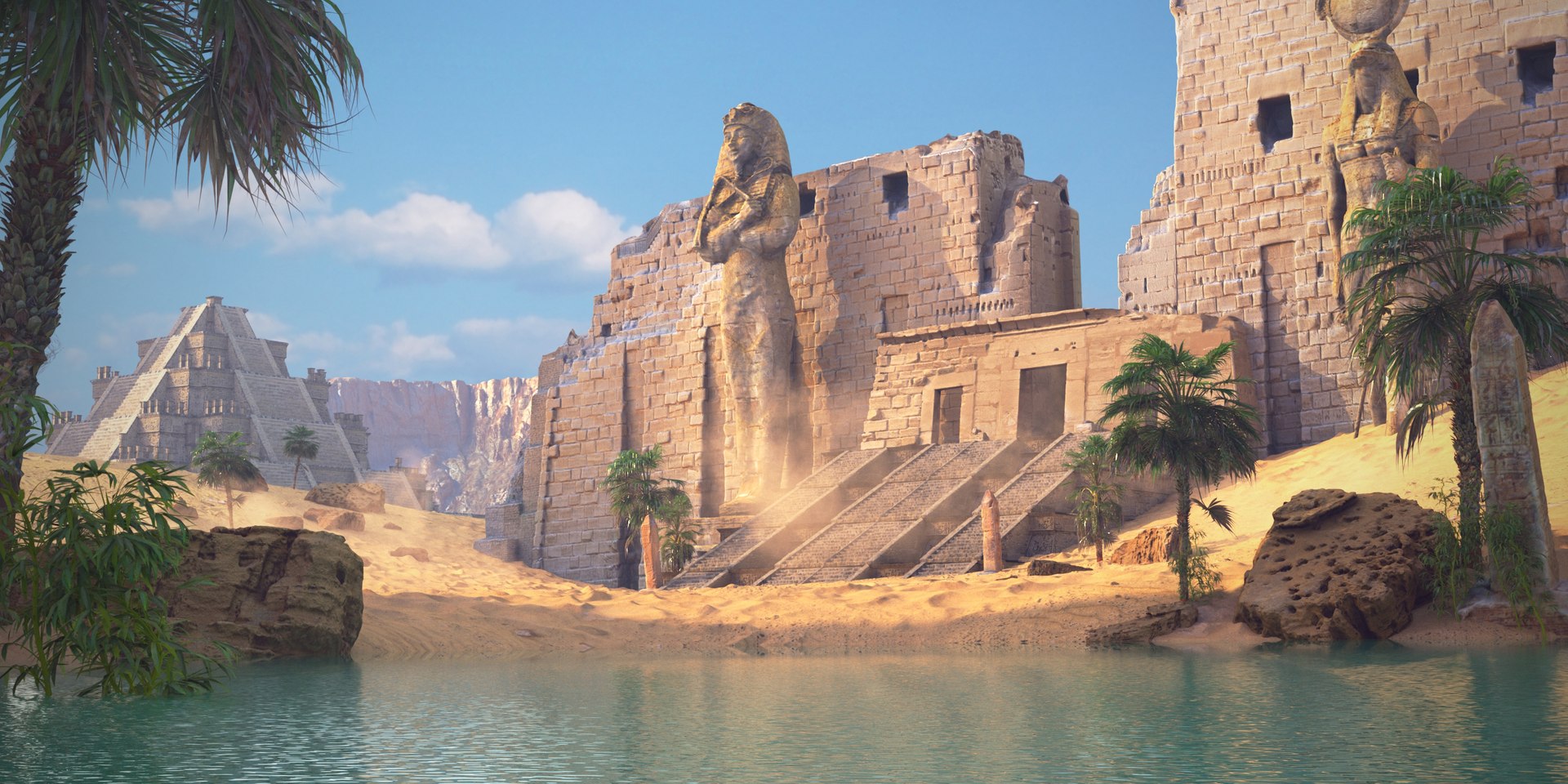 3D Ancient Egypt Scene model - TurboSquid 1888172