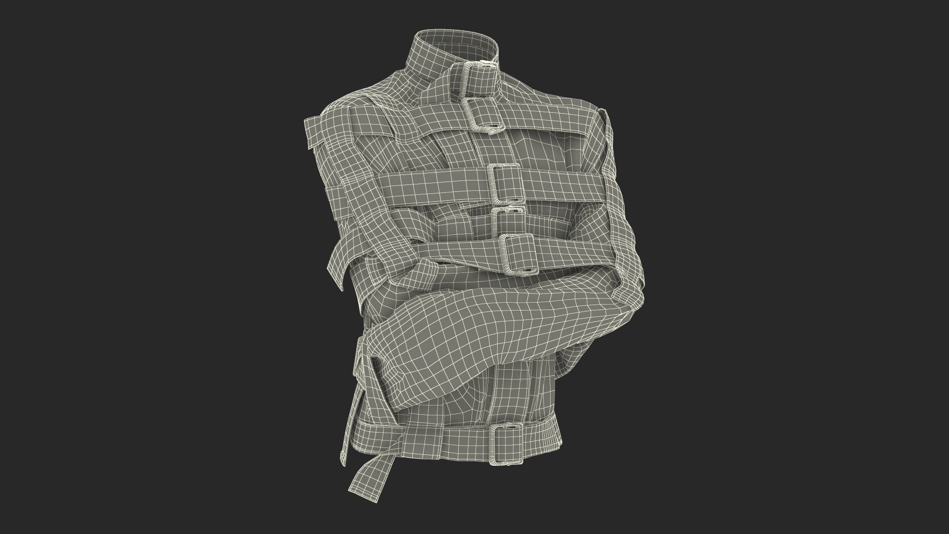 Human Strait Jacket White 3D Model - TurboSquid 2291244
