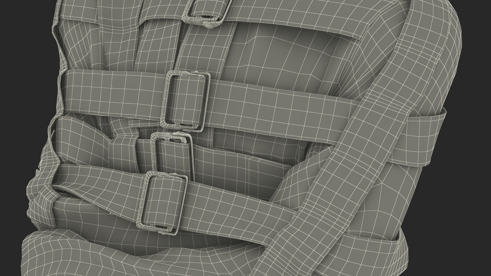 Human Strait Jacket White 3D Model - TurboSquid 2291244