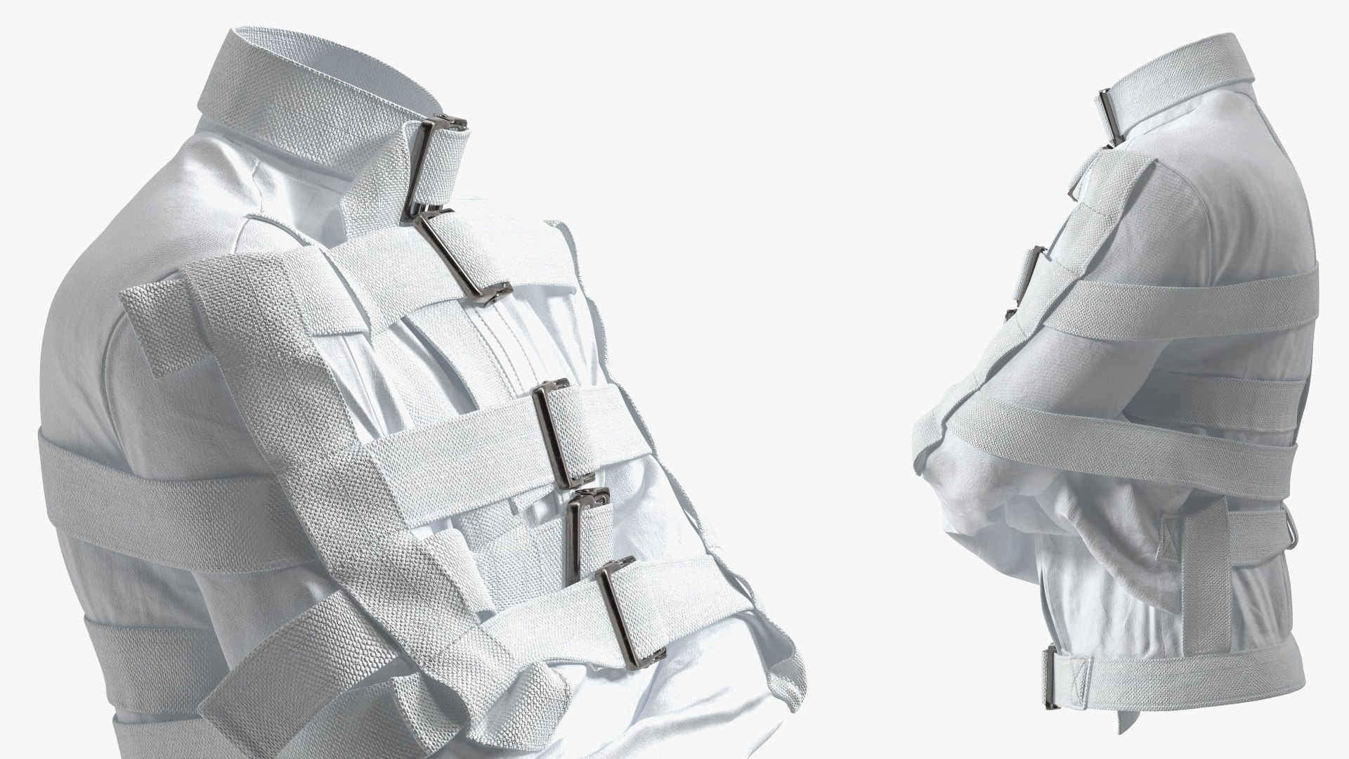 Human Strait Jacket White 3D Model - TurboSquid 2291244