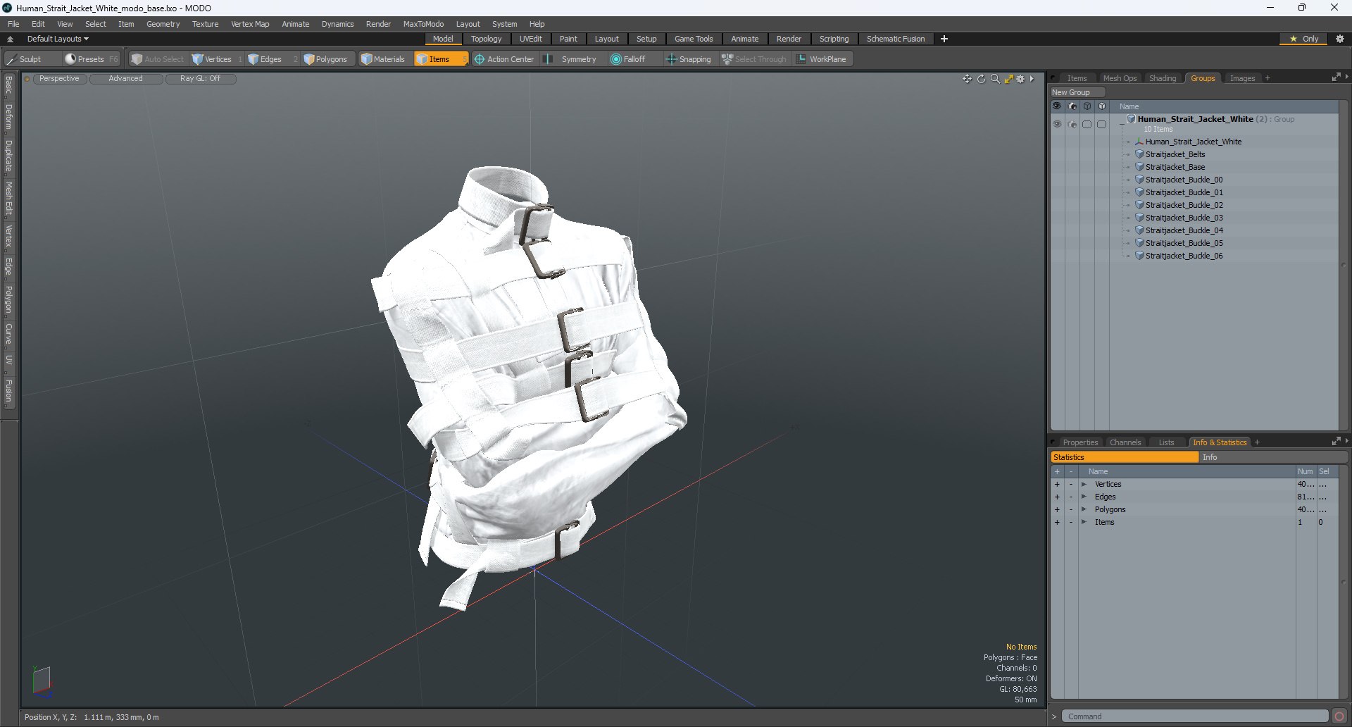 Human Strait Jacket White 3D Model - TurboSquid 2291244
