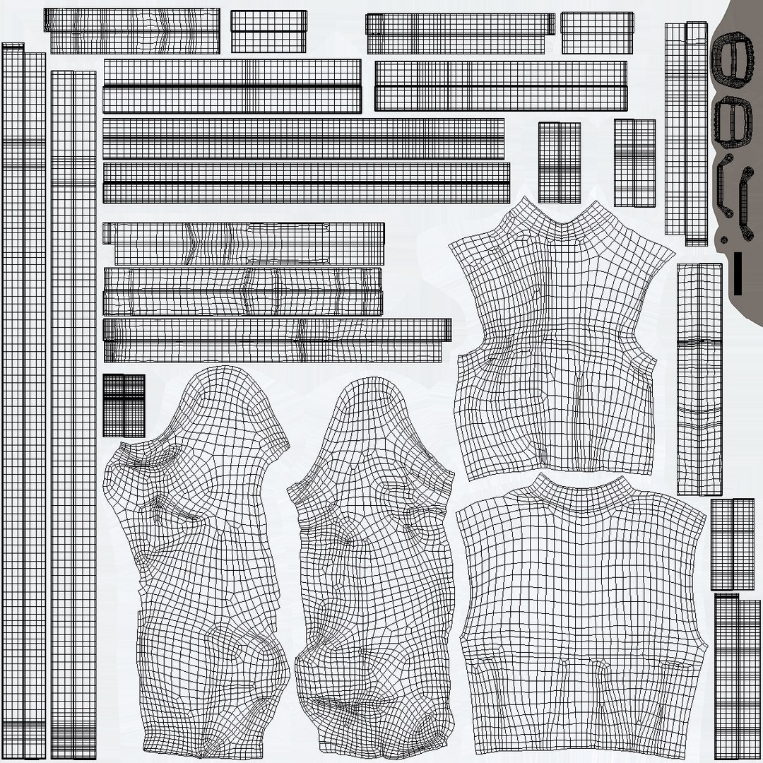 Human Strait Jacket White 3D Model - TurboSquid 2291244