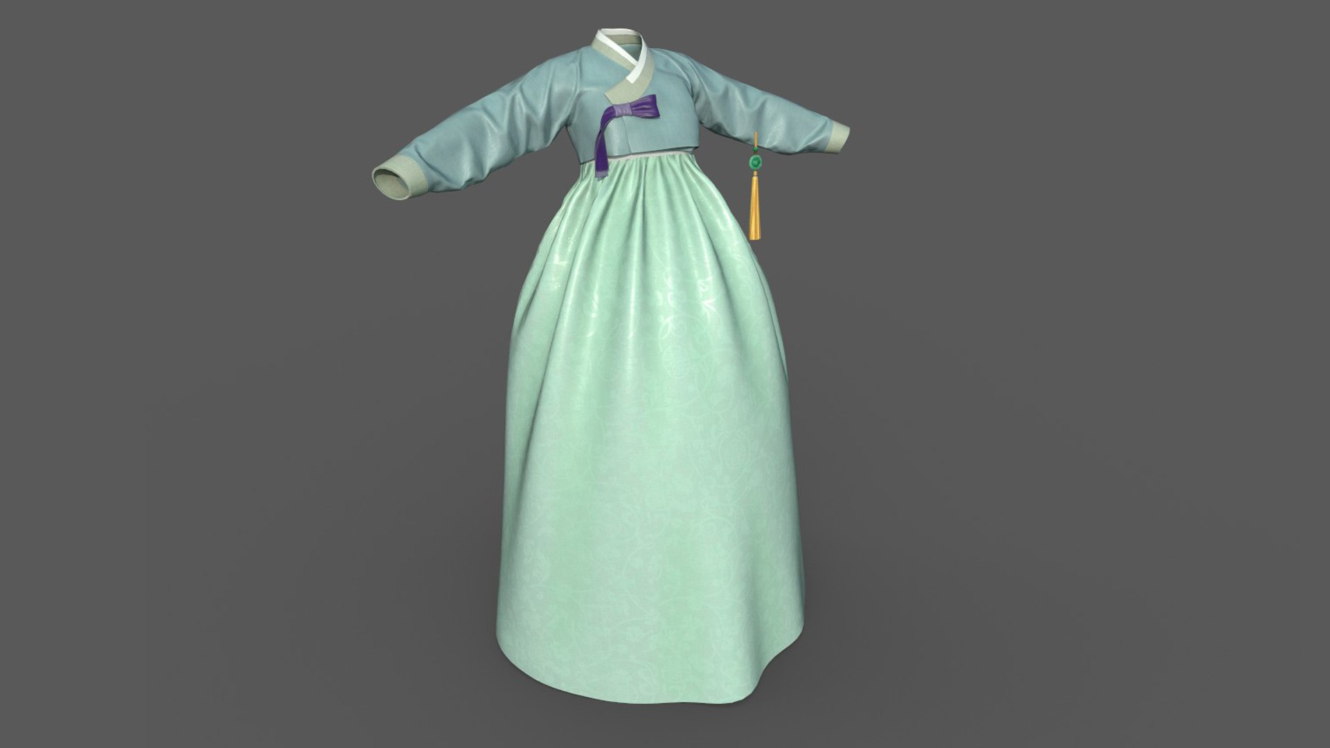 Traditional Hanbok Model - TurboSquid 1695260