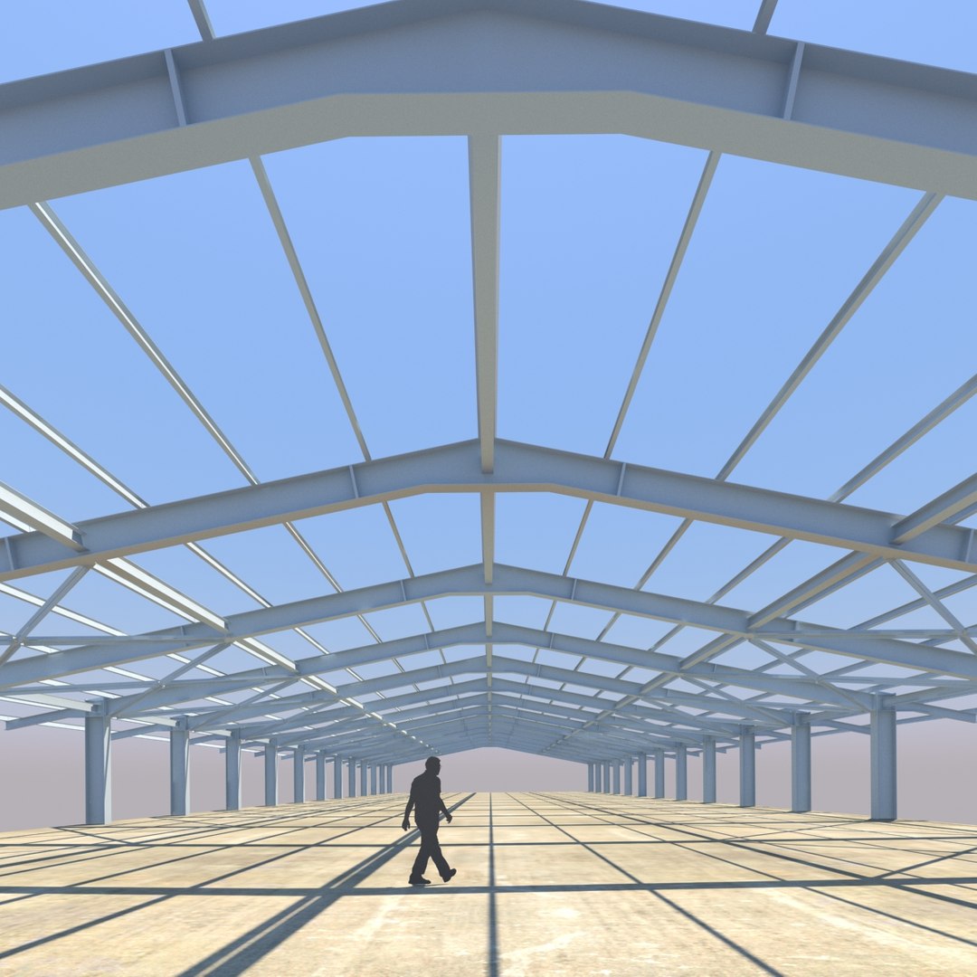 Building Steel Structure Lpg 3d Dxf