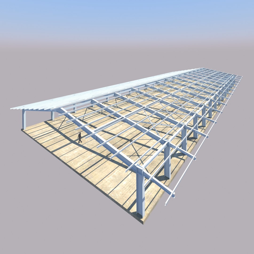 Building Steel Structure Lpg 3d Dxf