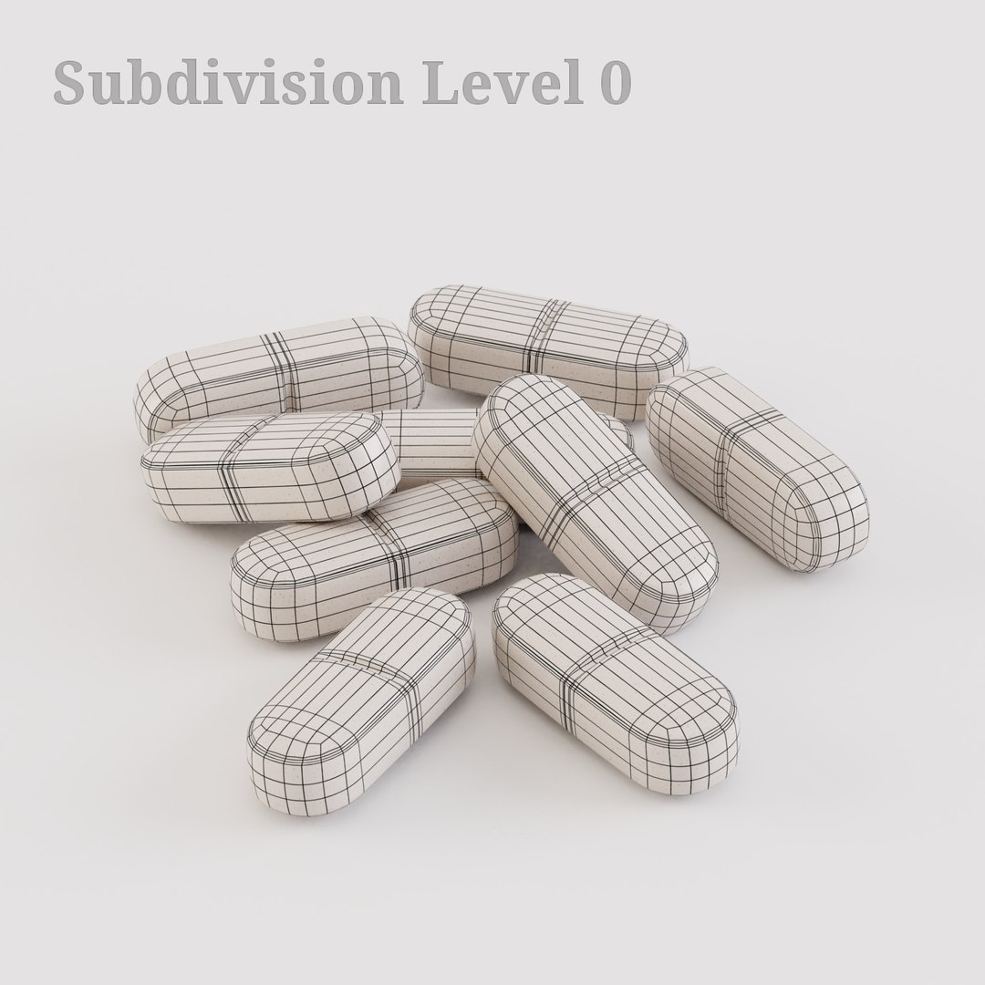 3D Realistic Pills Model - TurboSquid 1198564