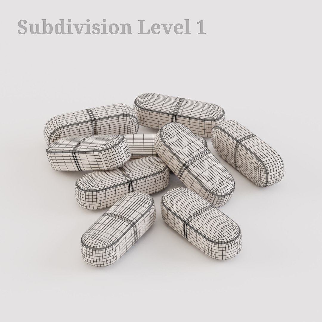 3D Realistic Pills Model - TurboSquid 1198564