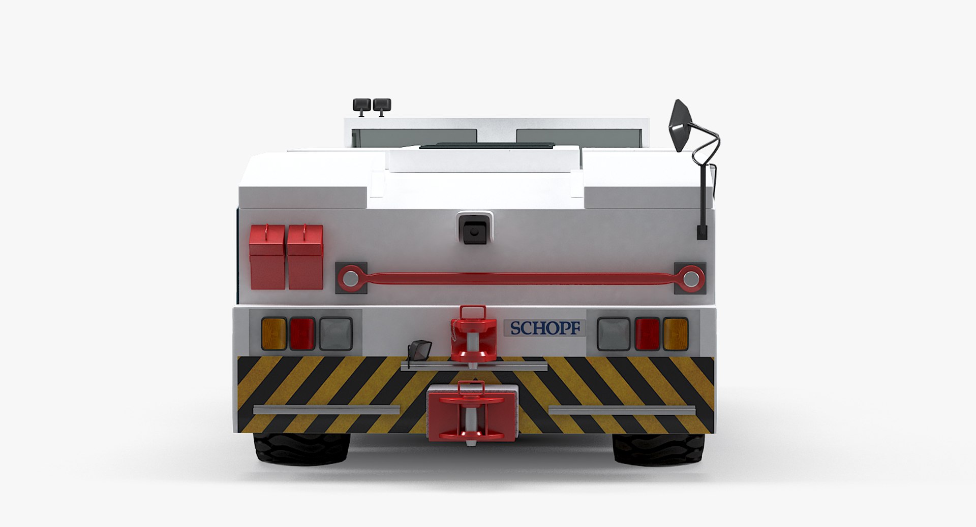 3D Aircraft Tow Tractor Schopf Model - TurboSquid 1222177