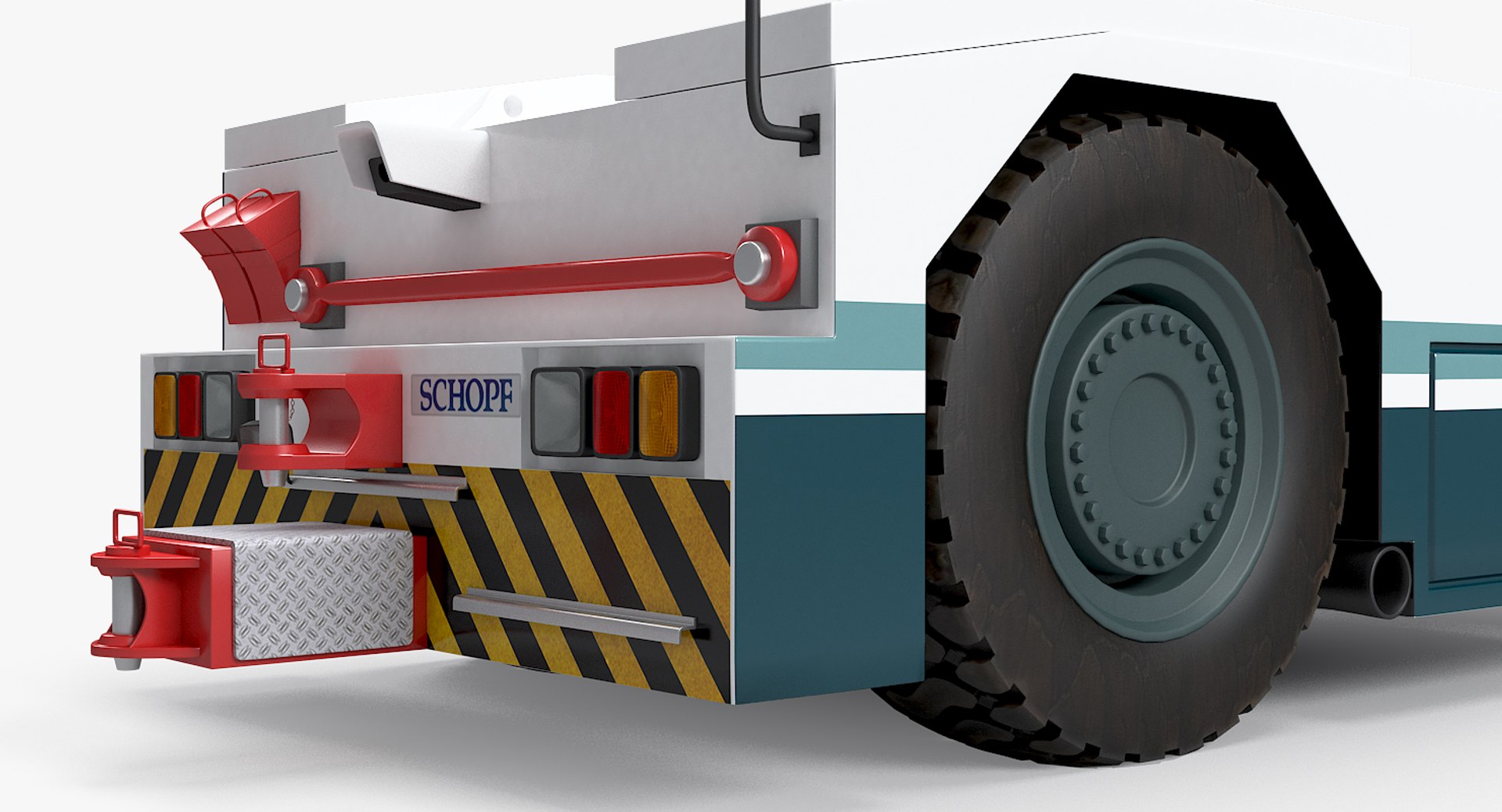 3D Aircraft Tow Tractor Schopf Model - TurboSquid 1222177