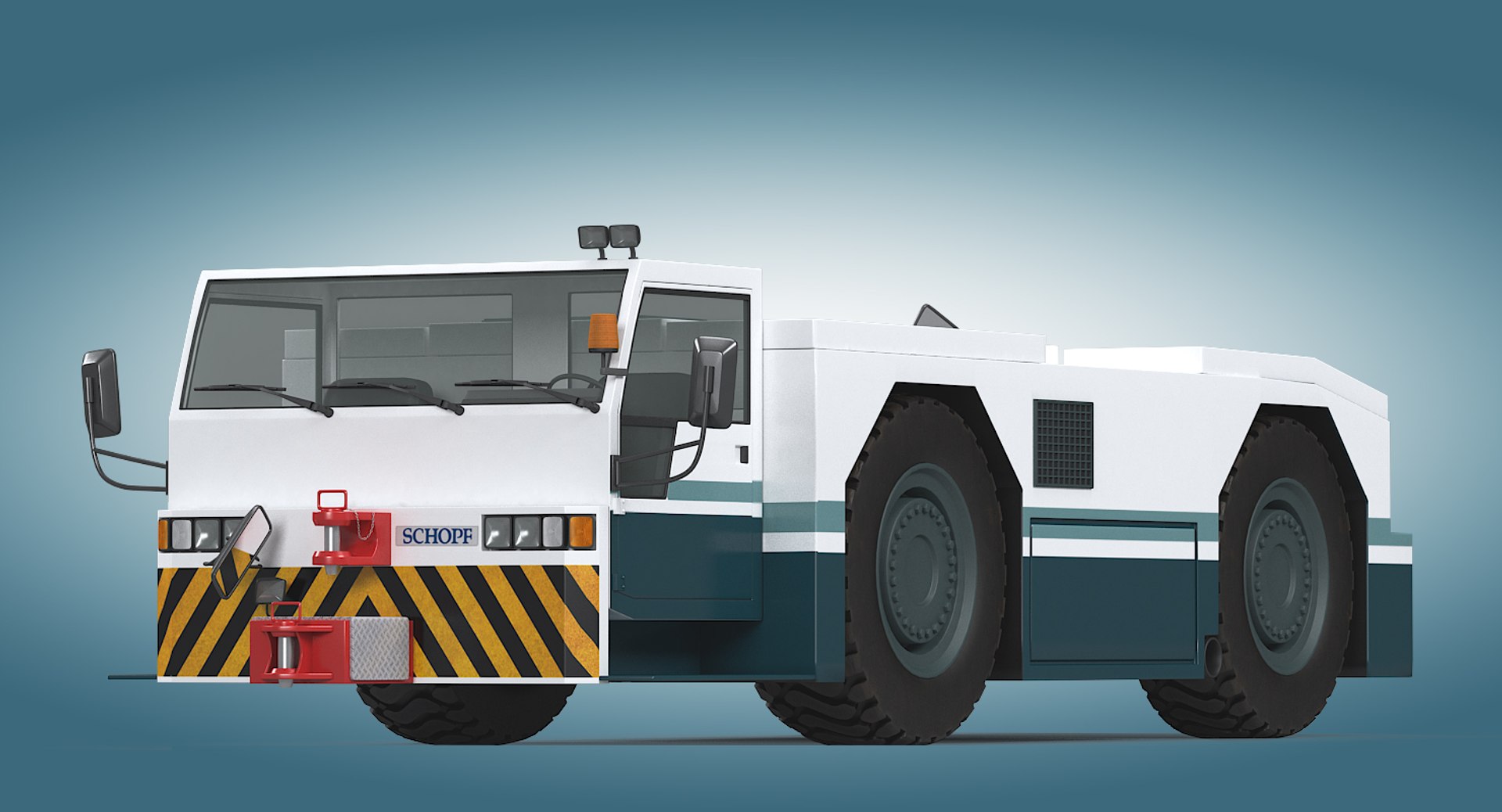 3D Aircraft Tow Tractor Schopf Model - TurboSquid 1222177