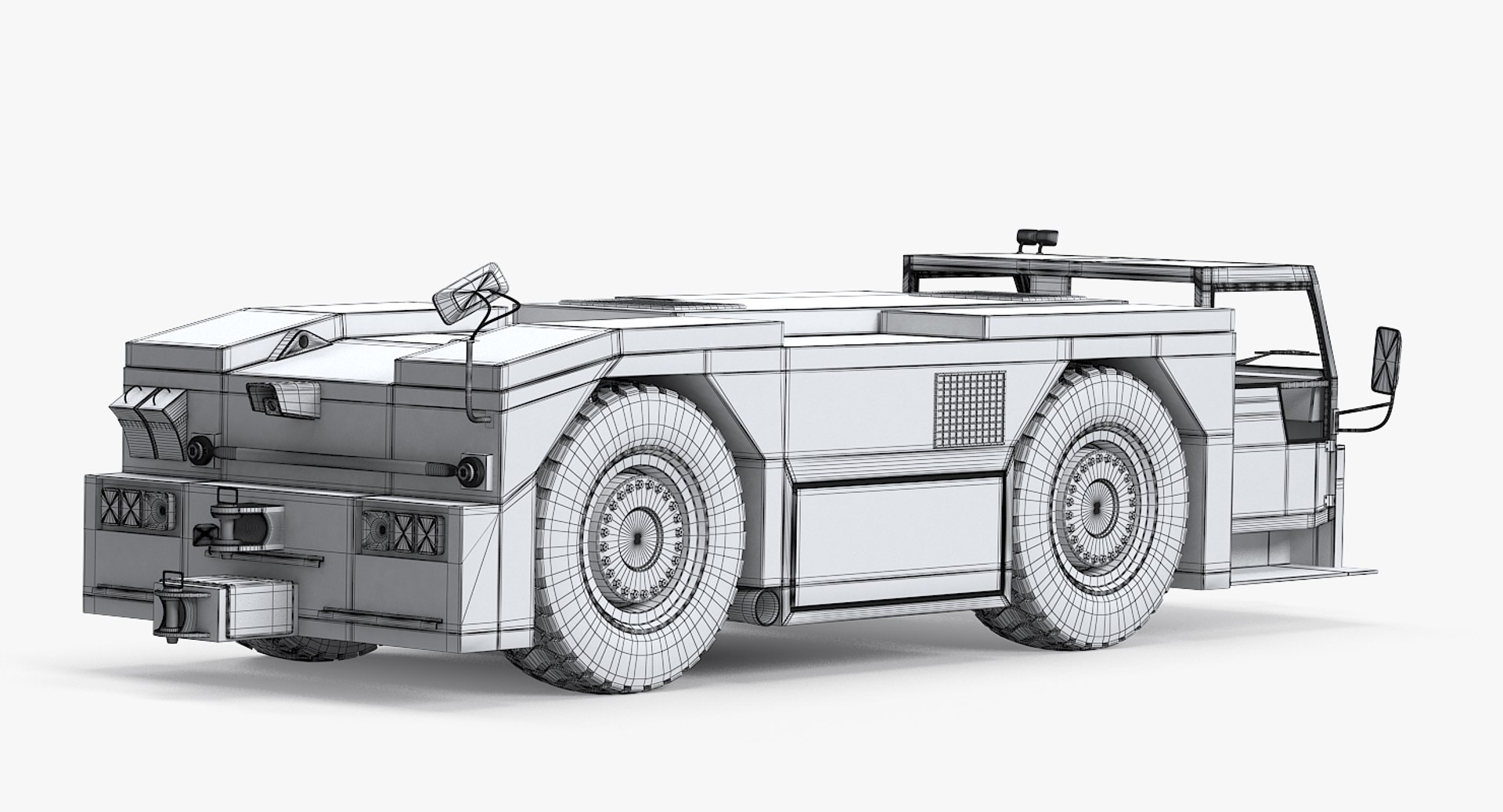 3D Aircraft Tow Tractor Schopf Model - TurboSquid 1222177