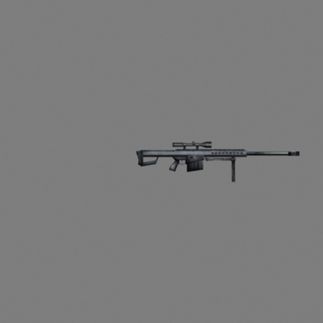 Barrett M95 Assault Rifle 3d Max