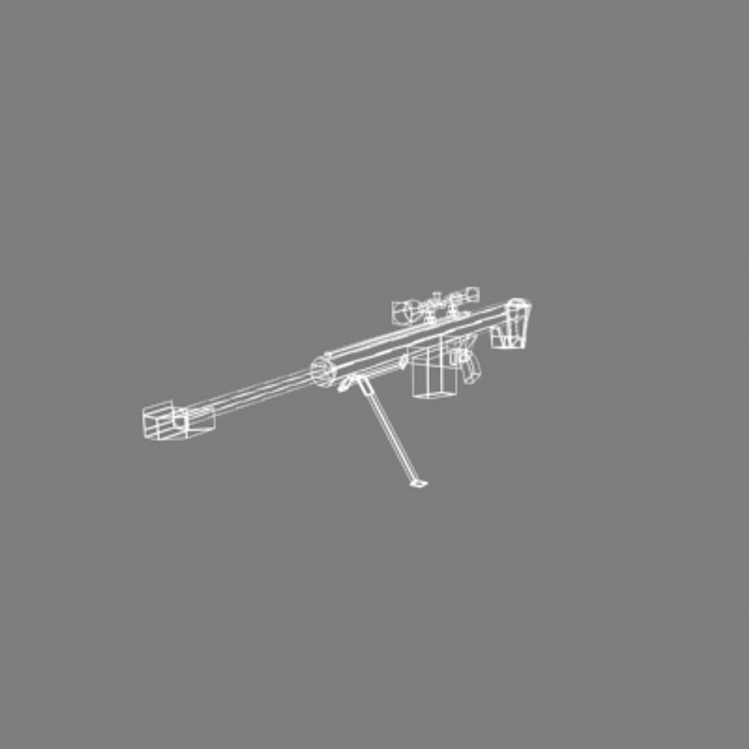 Barrett M95 Assault Rifle 3d Max