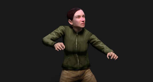 modelo 3d Lisa de animación realista femenina - TurboSquid 1293214