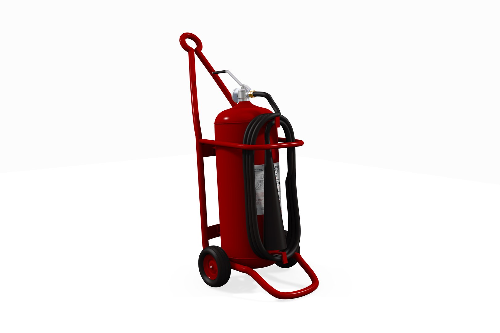 3D 150 Lb CO2 Wheeled Fire Extinguisher - TurboSquid 2252958