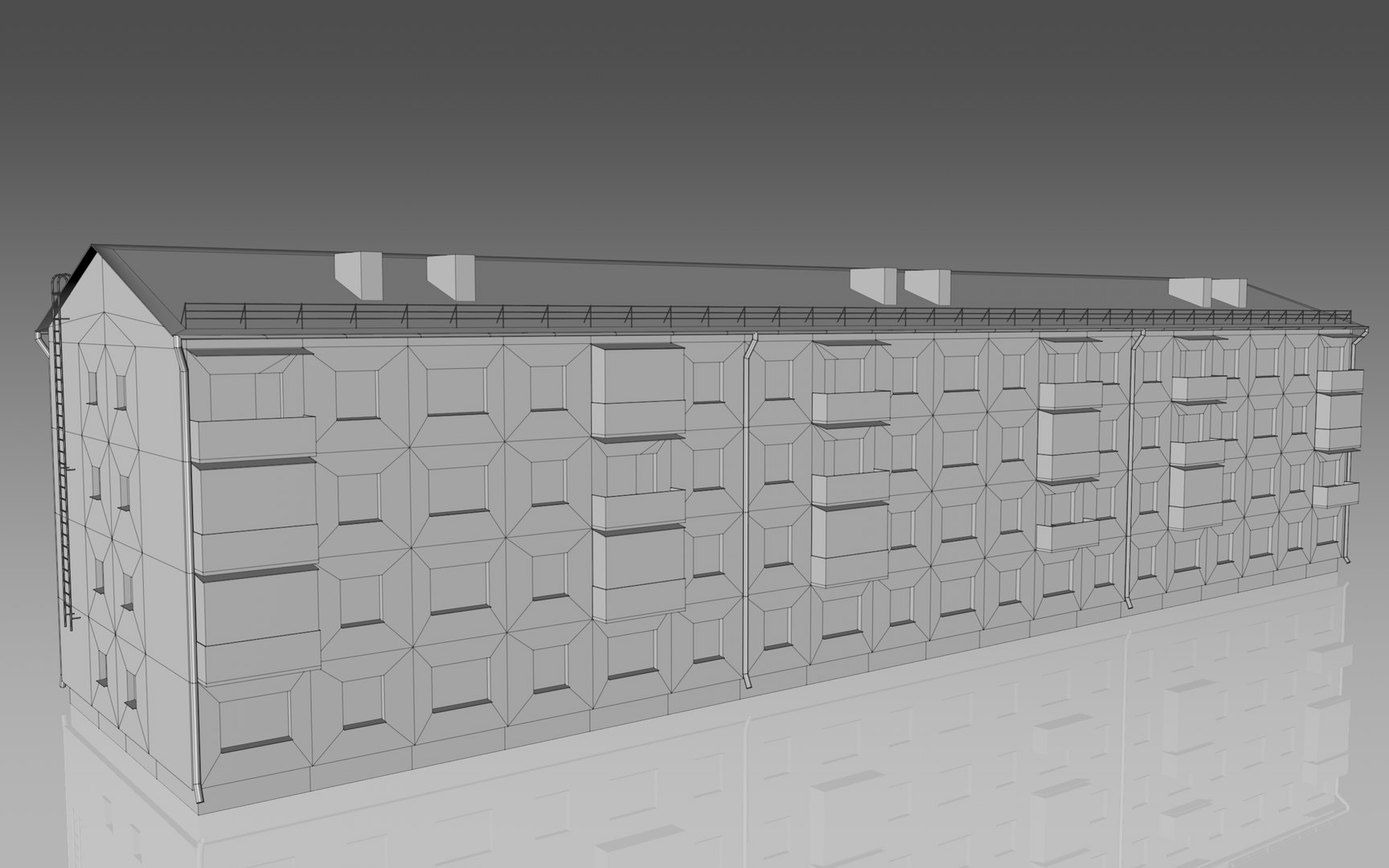 Multi-storey House 3D Model - TurboSquid 1328450