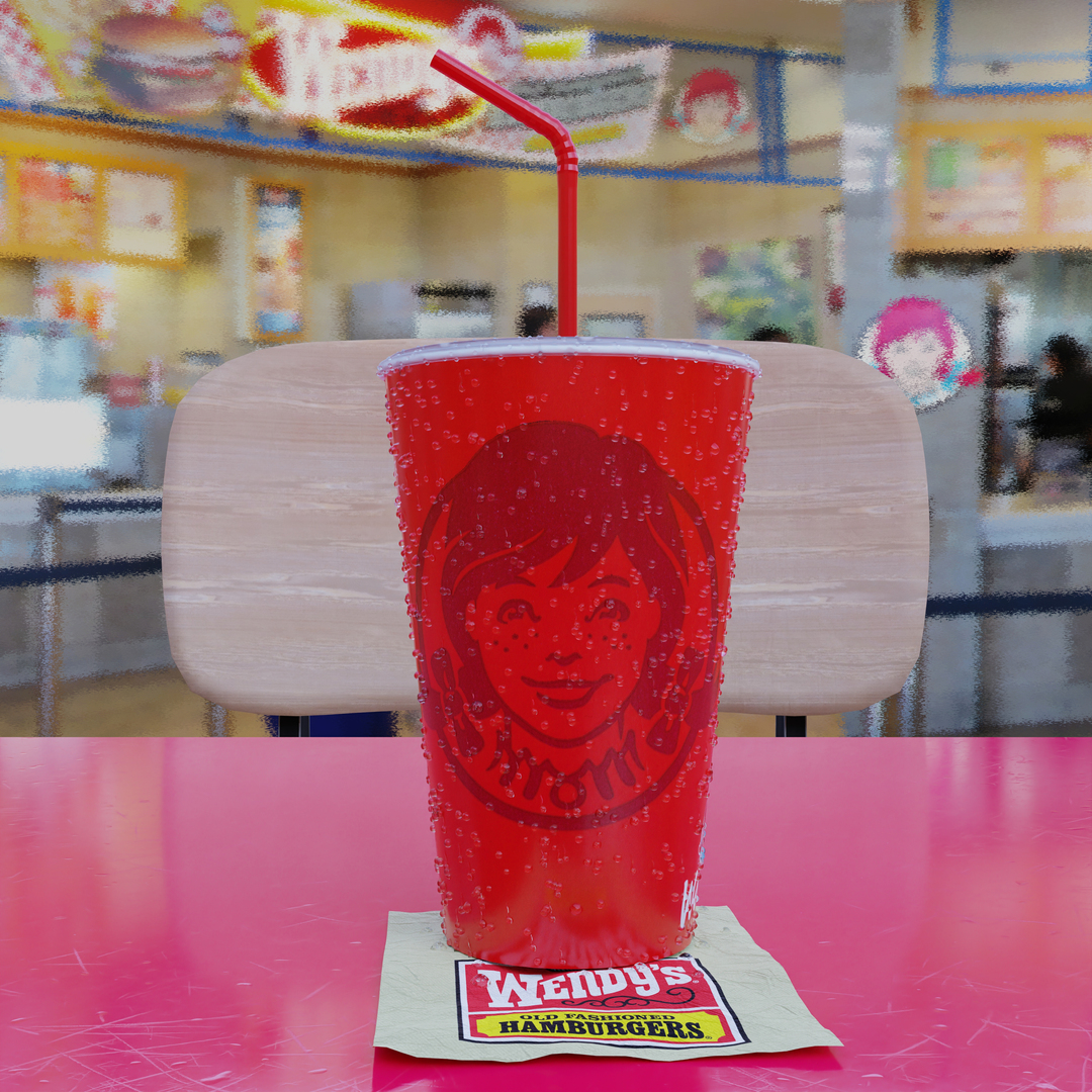 3D Wendys Cup Photorealistic PBR Low-poly 3D Model - TurboSquid 1897782