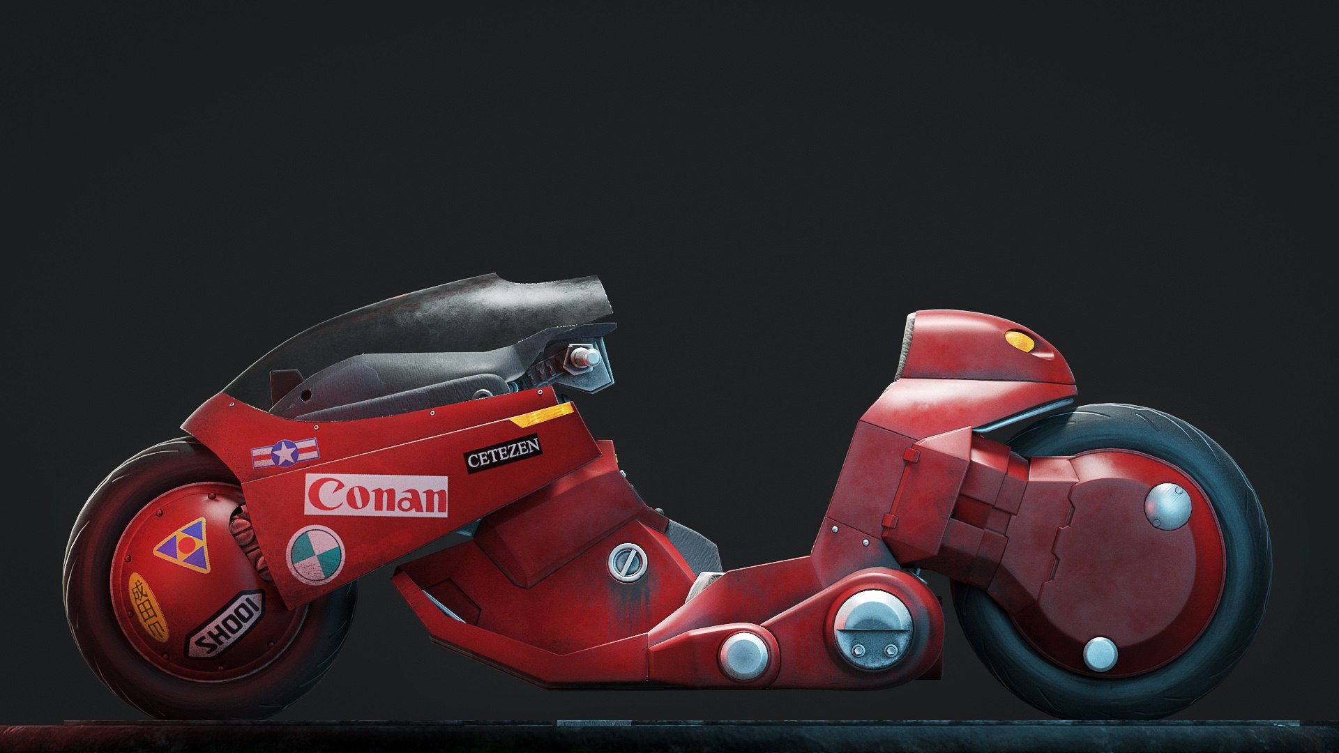 3D Akira Motorcycle - TurboSquid 1626239