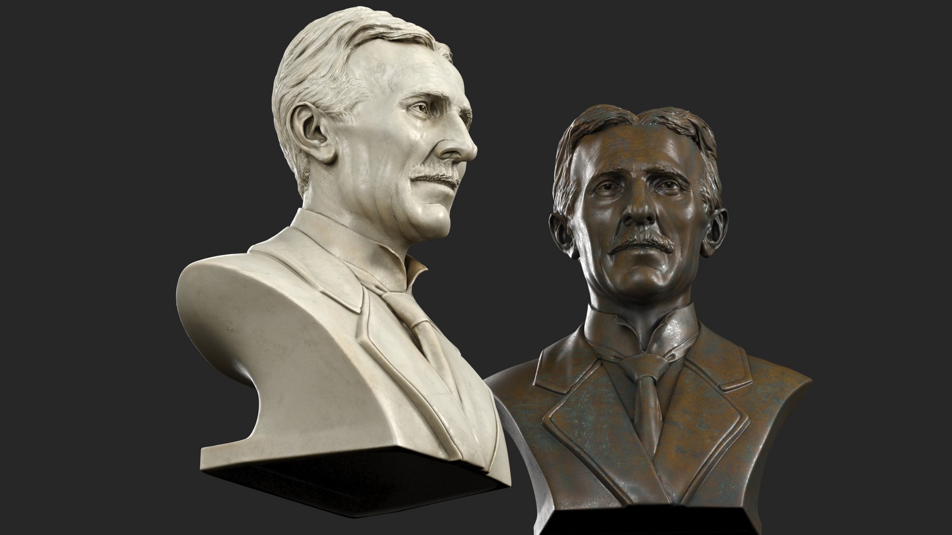 Bust Nikola Tesla 3d Model