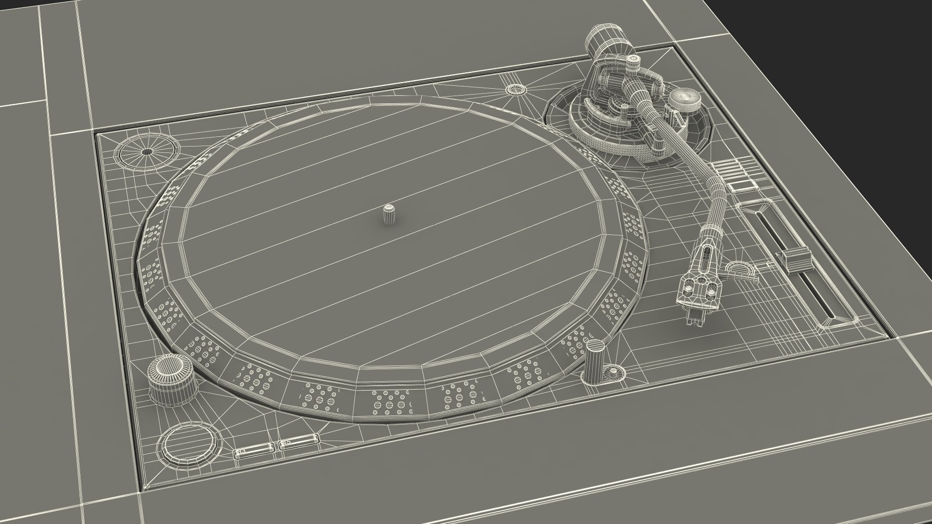 DJ Console With Mixer And Blue Illumination 3D Model - TurboSquid 2206315