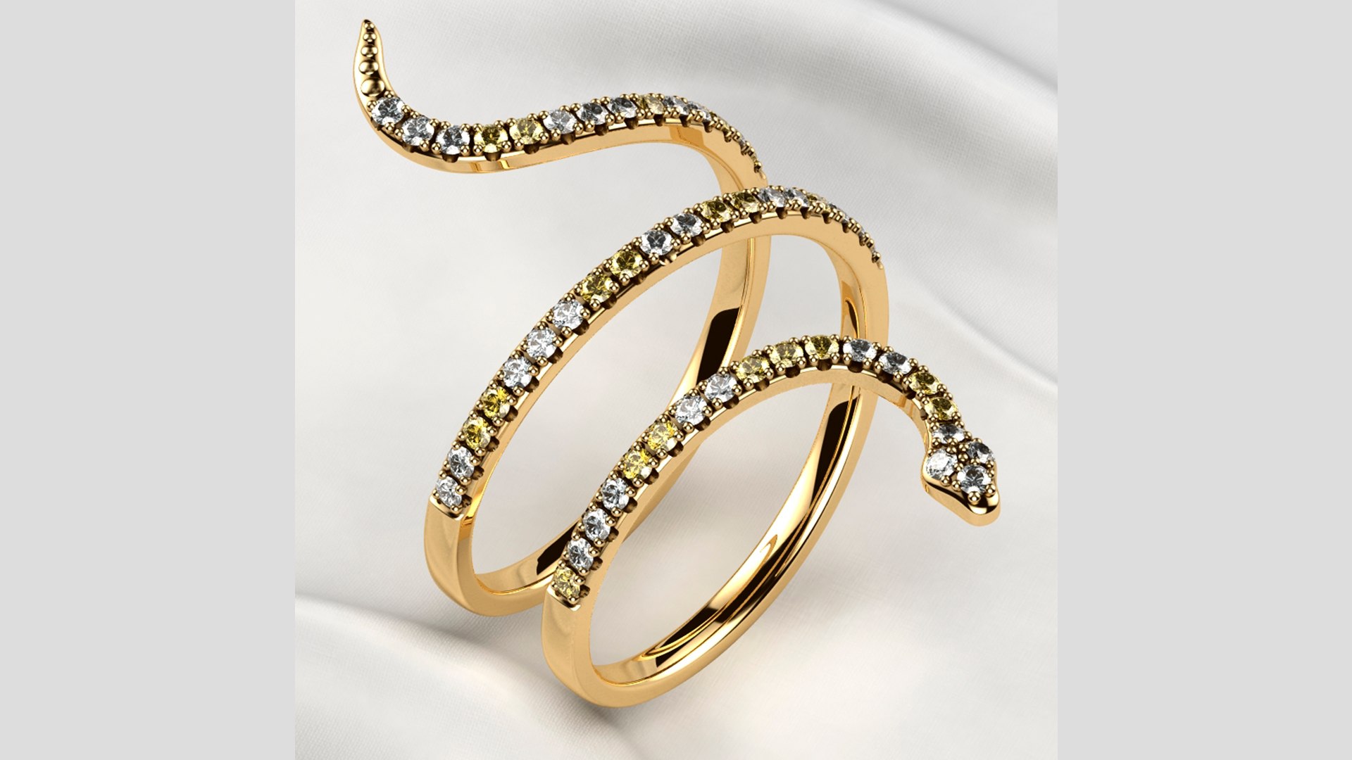 Snake Gold Ring 3D Model - TurboSquid 1830781