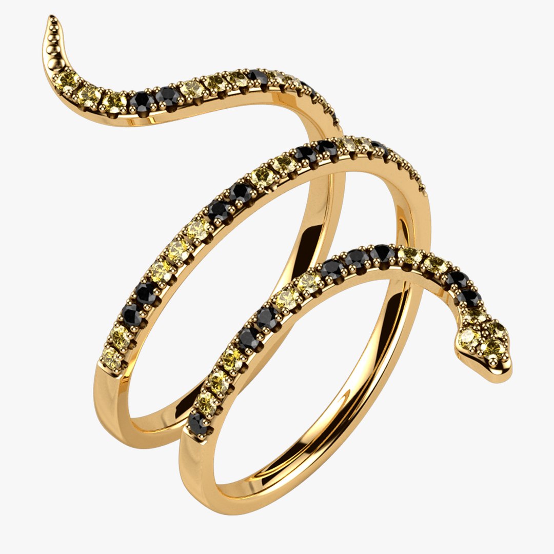 Snake Gold Ring 3D model - TurboSquid 1830781
