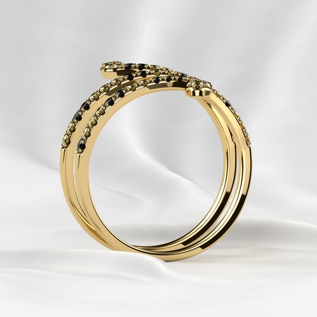 Snake Gold Ring 3D Model - TurboSquid 1830781
