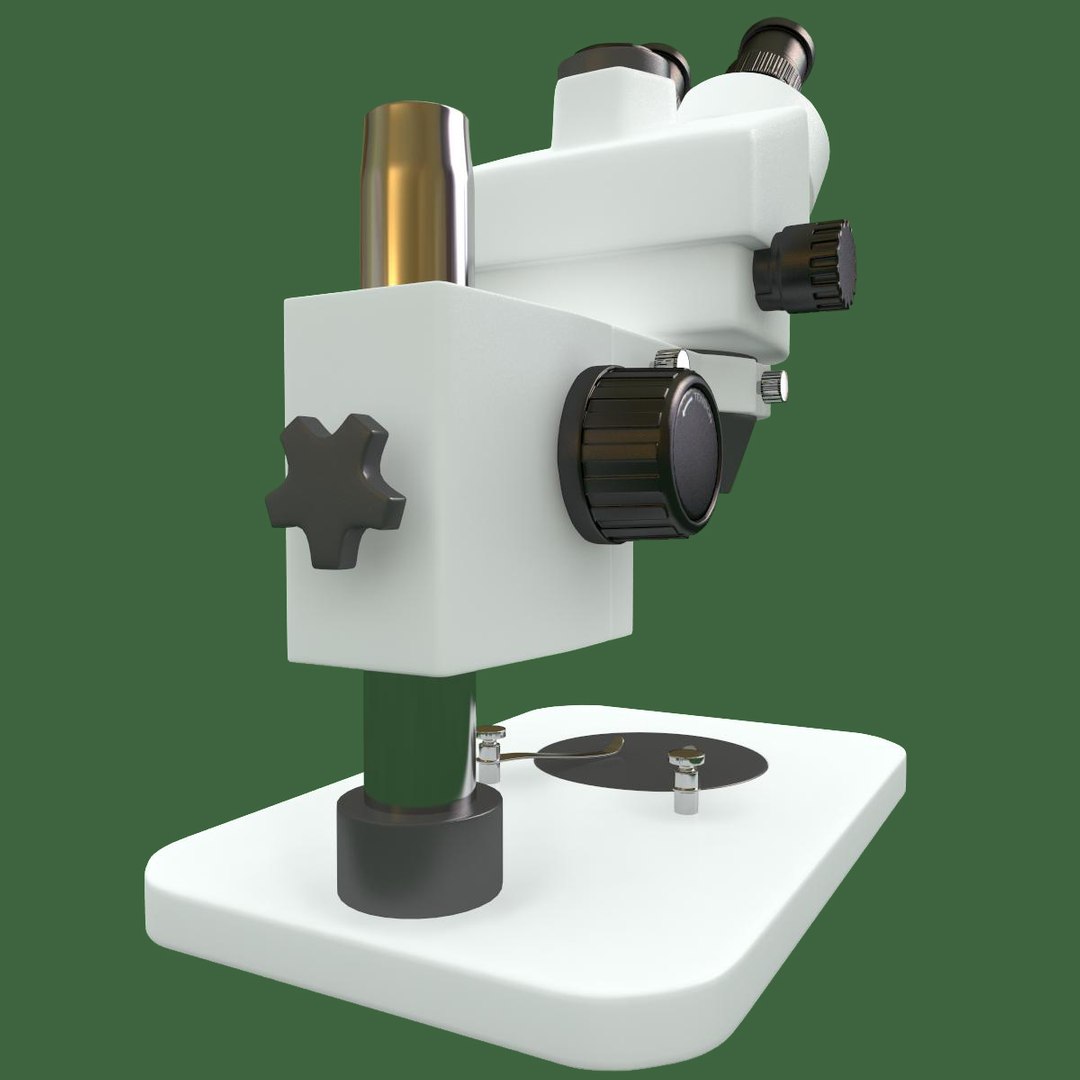 Trinocular Stereo Microscope Fxt5407 3d 3ds