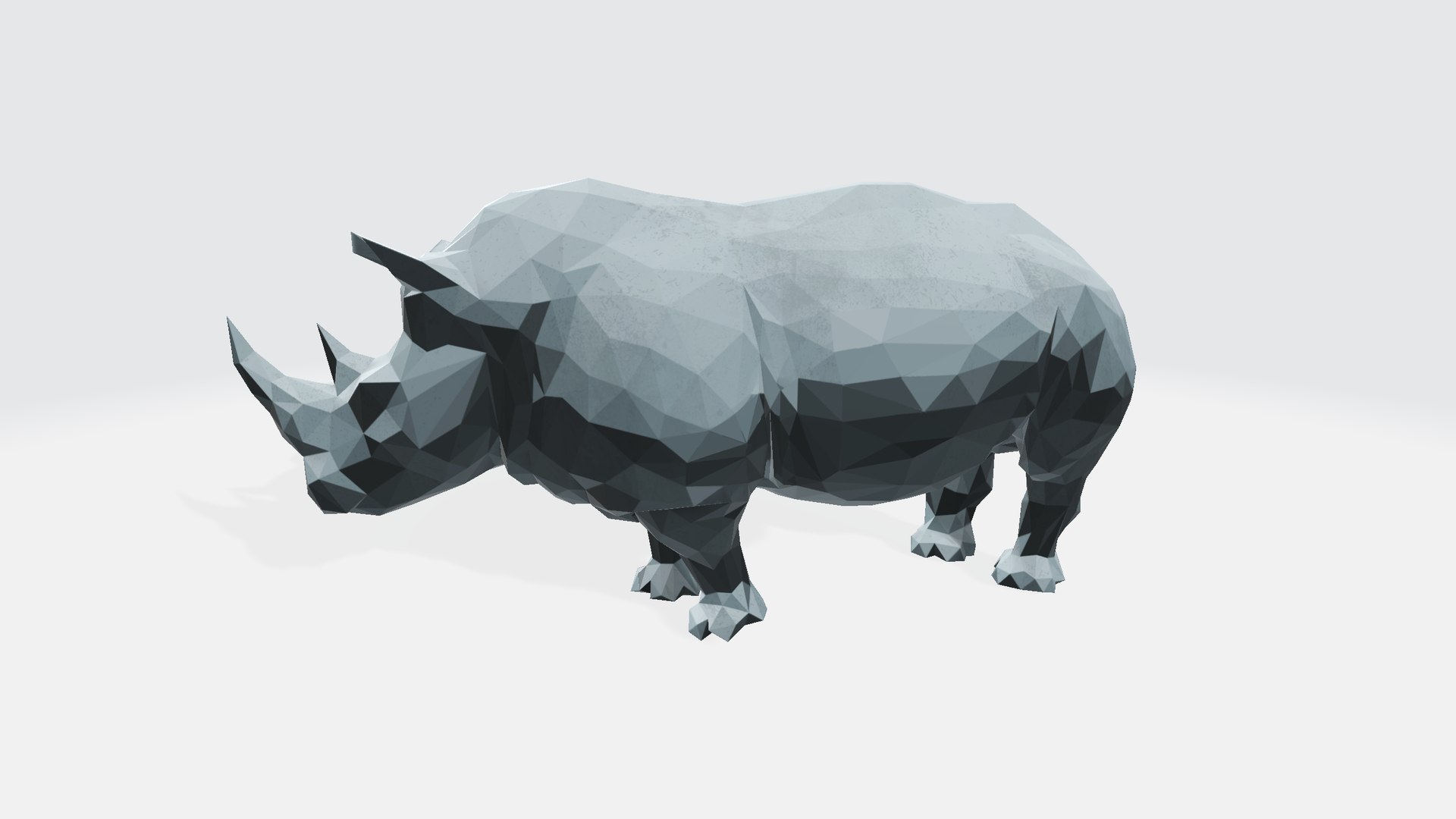 Rhino - Low Poly Model - TurboSquid 2401899