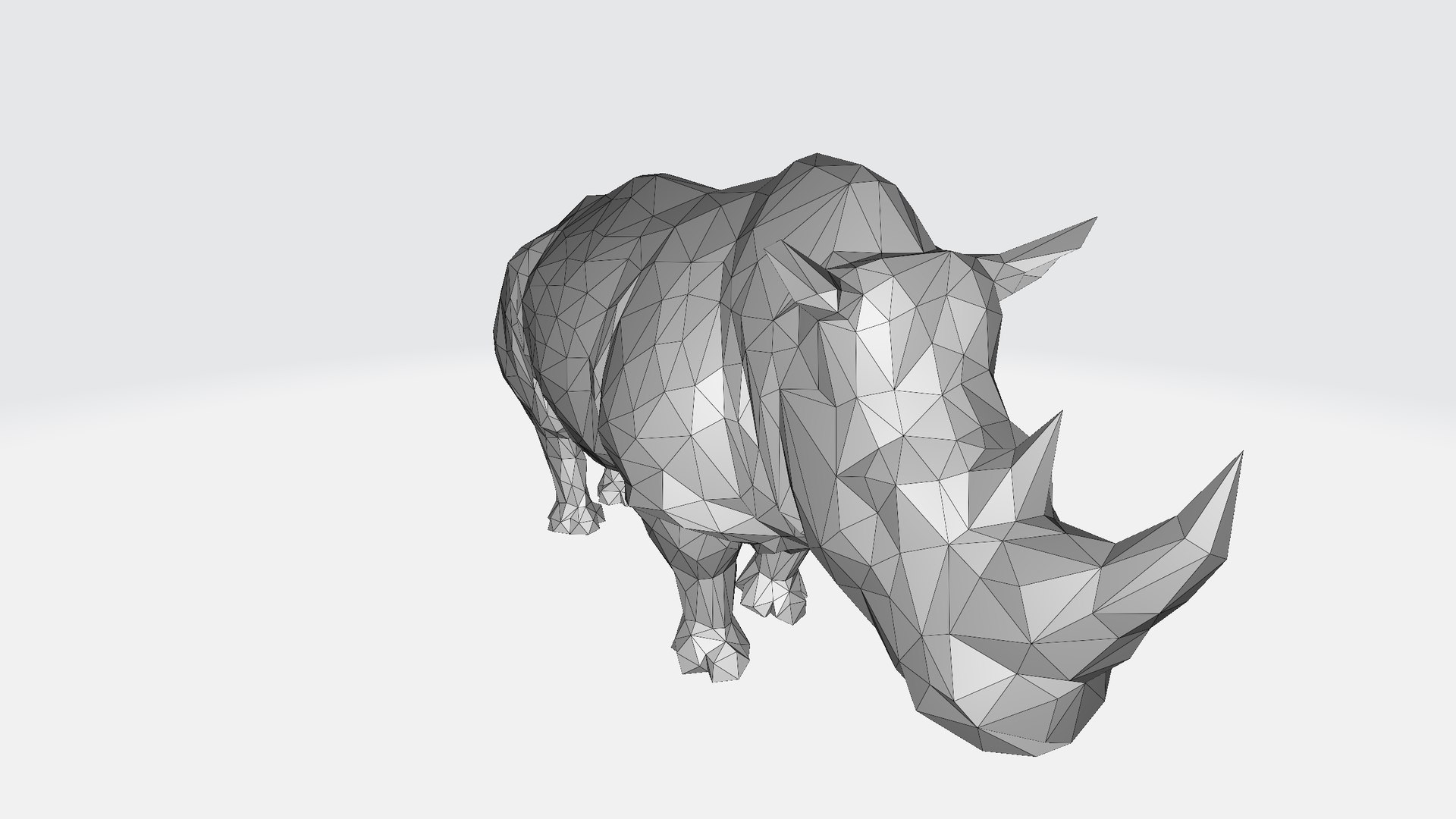 Rhino - Low Poly Model - TurboSquid 2401899