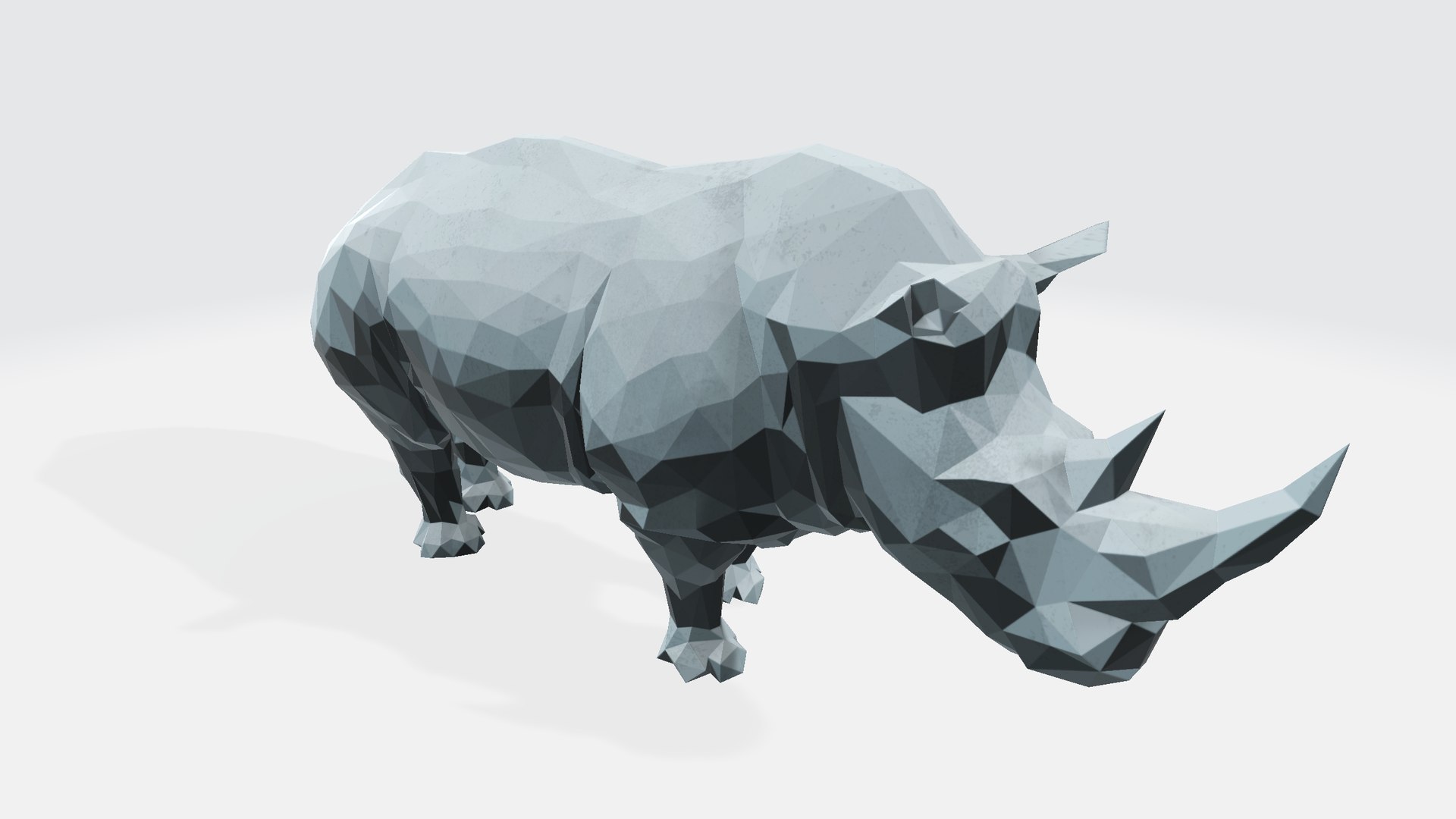 Rhino - Low Poly Model - TurboSquid 2401899