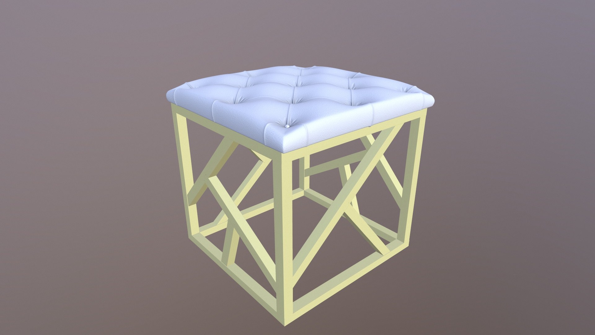 3D Modern Tufted Bench Model - TurboSquid 2081680