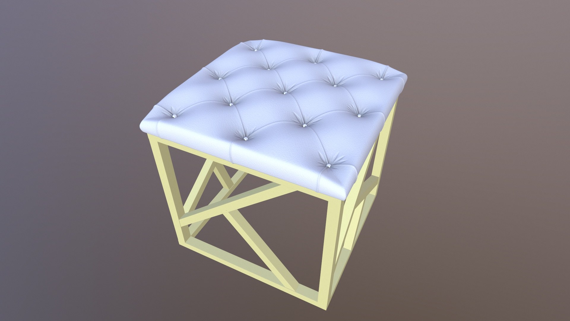 3D Modern Tufted Bench Model - TurboSquid 2081680
