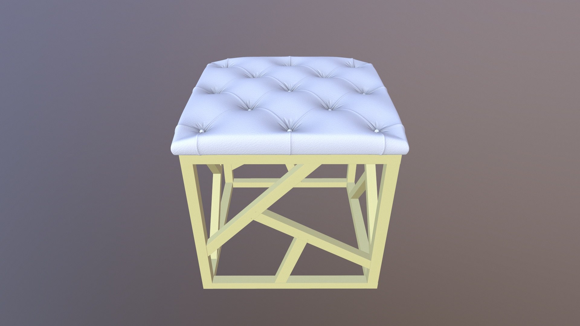 3D Modern Tufted Bench Model - TurboSquid 2081680