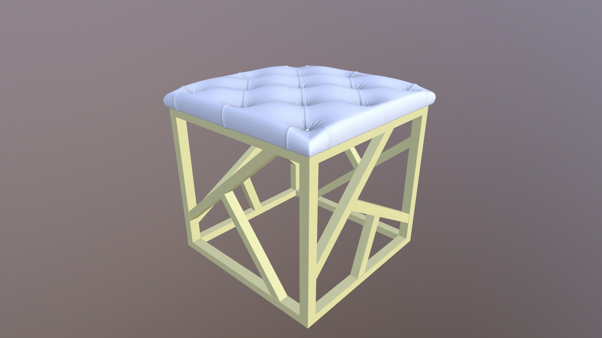 3D Modern Tufted Bench Model - TurboSquid 2081680