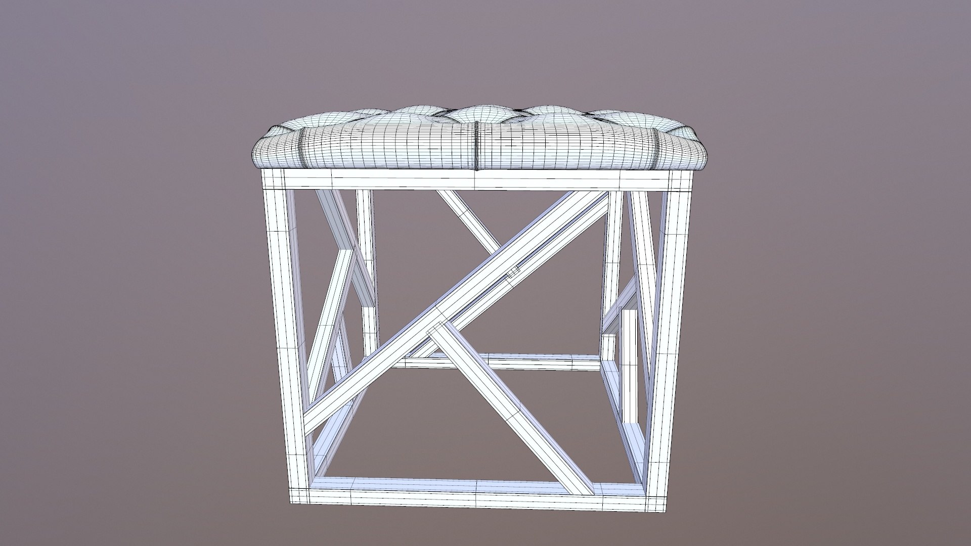 3D Modern Tufted Bench Model - TurboSquid 2081680