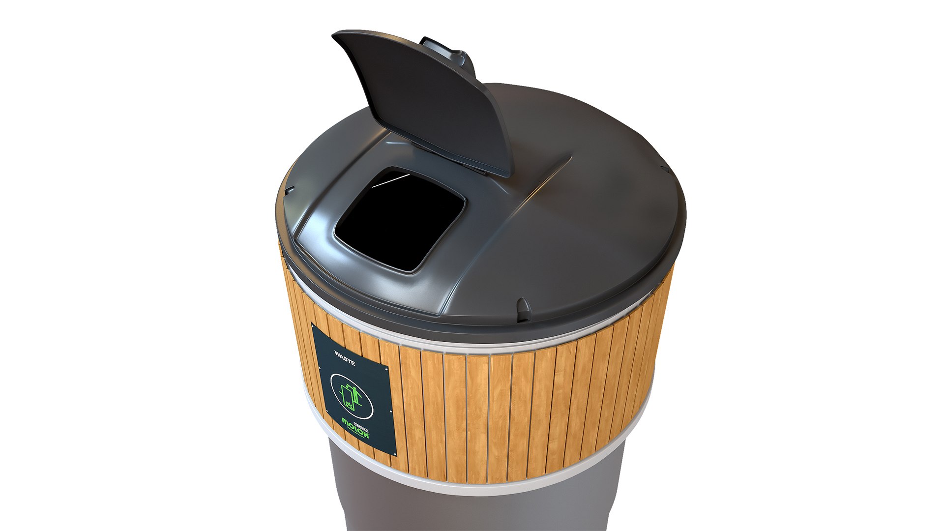 Molok Animated Recycling Garbage Container Transformer 3D Model ...