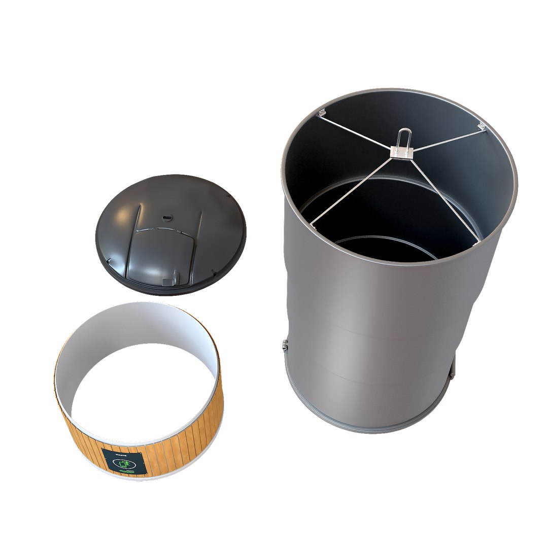 Molok Animated Recycling Garbage Container Transformer 3D Model ...