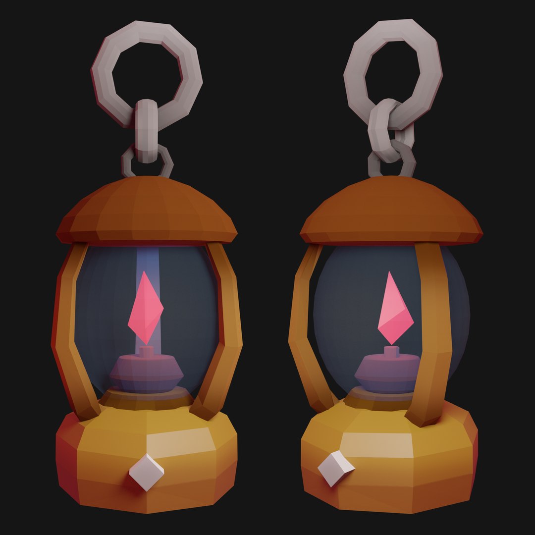3D Lowpoly lantern - TurboSquid 1857882