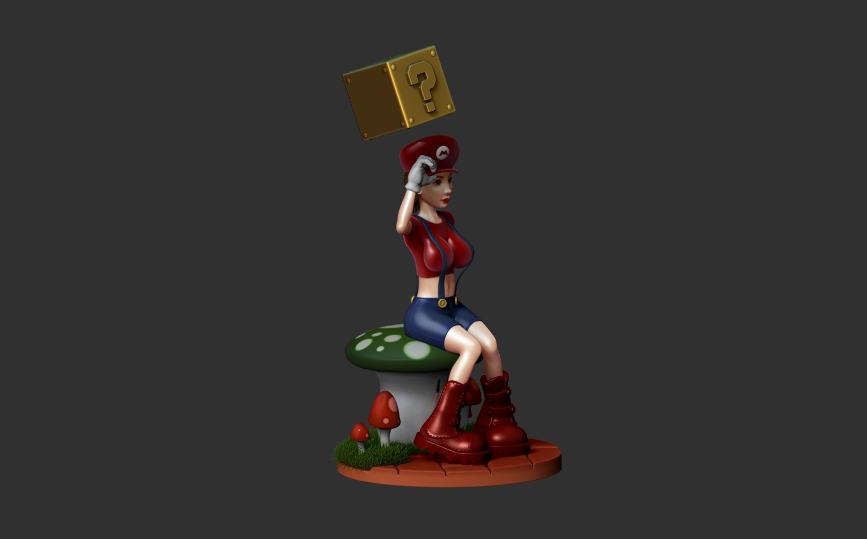 Supermario Girl 3D Model - TurboSquid 1205188