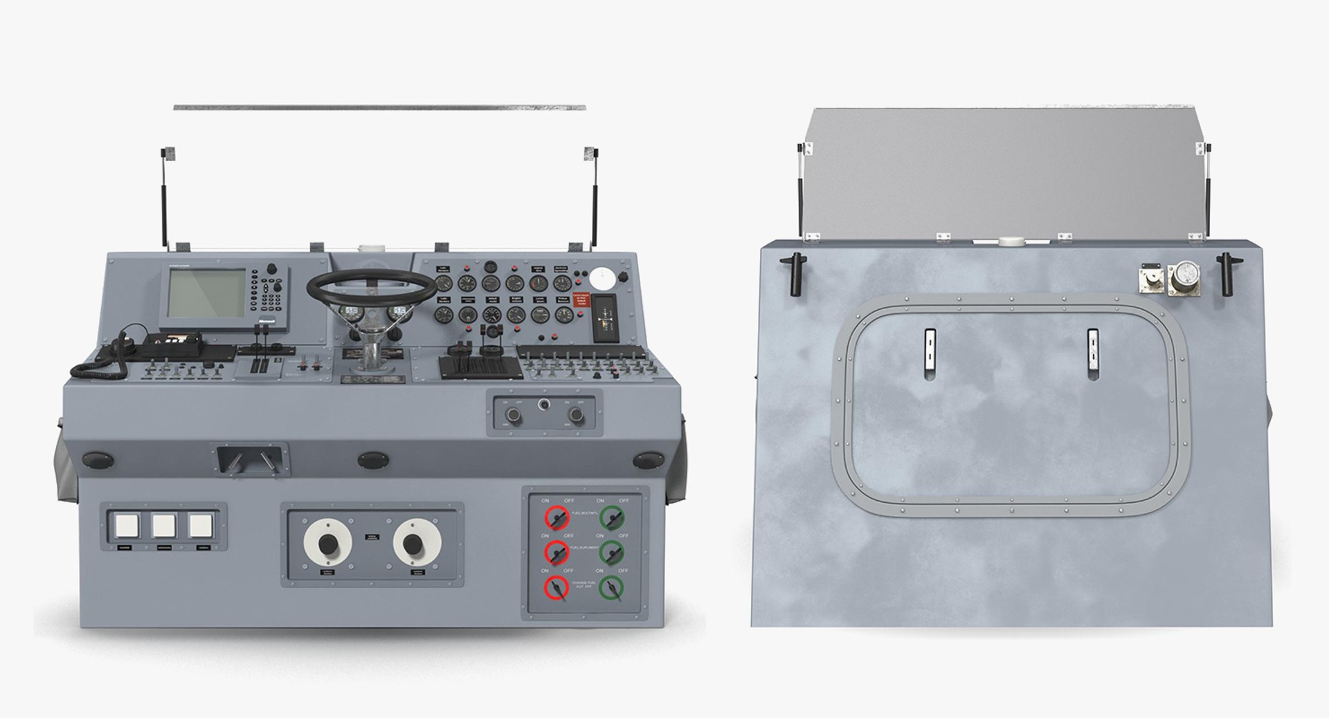 Boat Control Panels 3D - TurboSquid 1340253