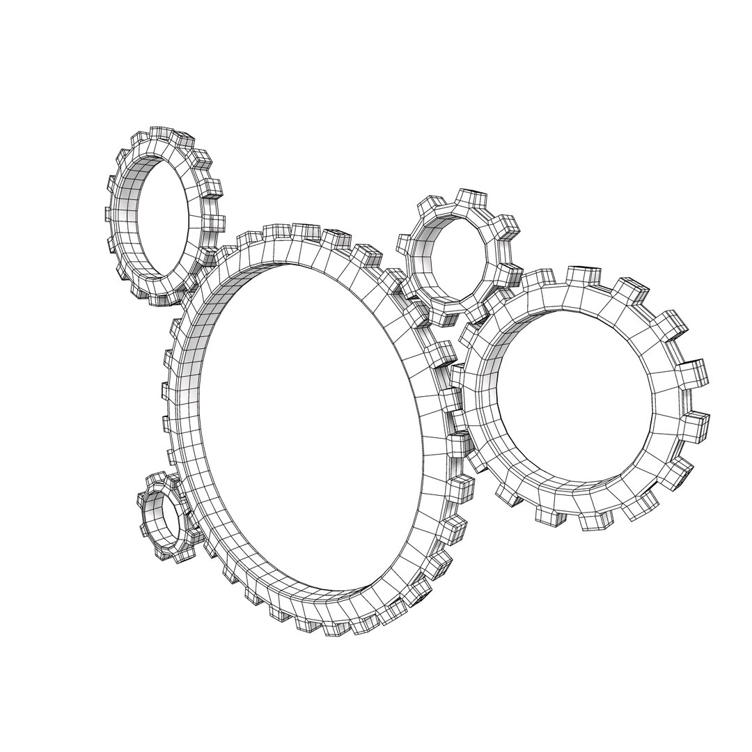 Maya Mechanical Machine Gears