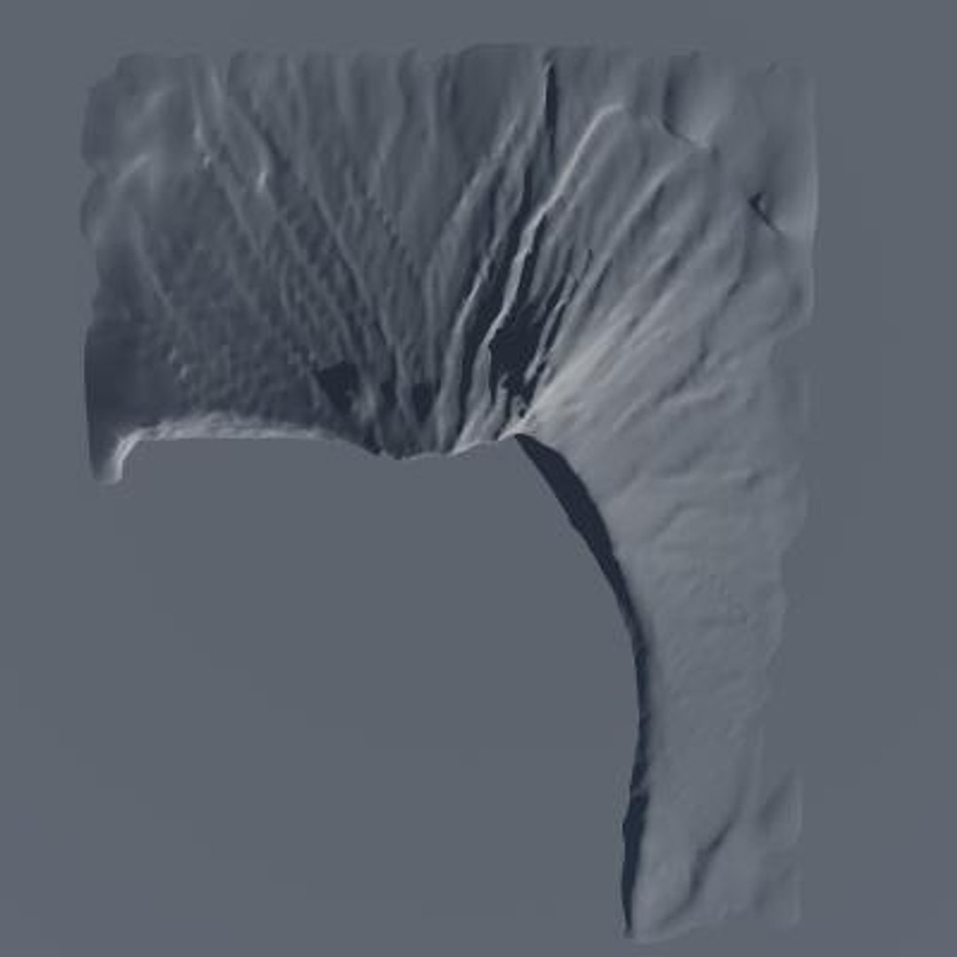 3d Terrain Cliff Model