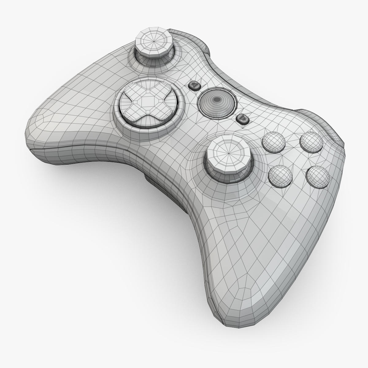 3d model xbox 360 controller