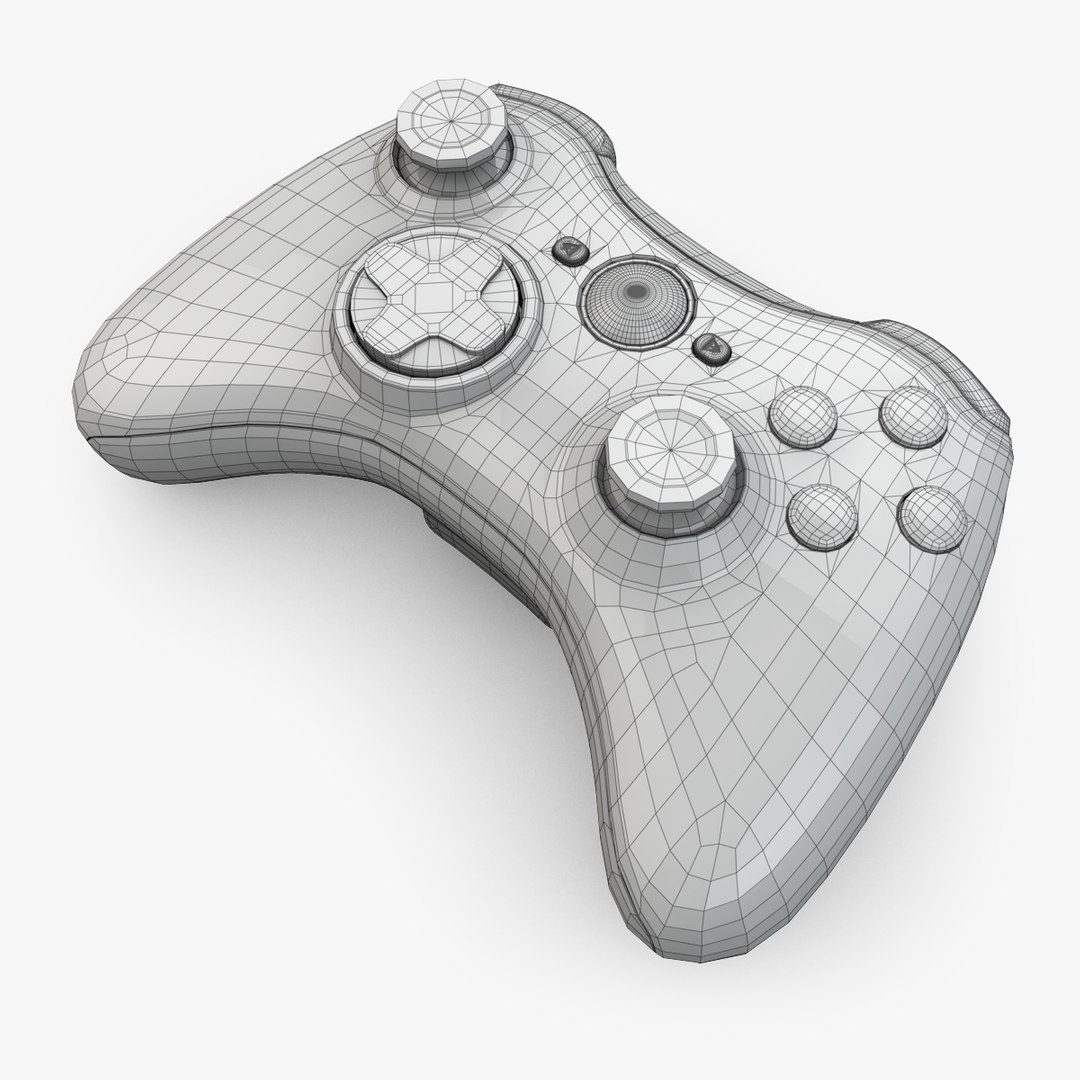 3d Model Xbox 360 Controller
