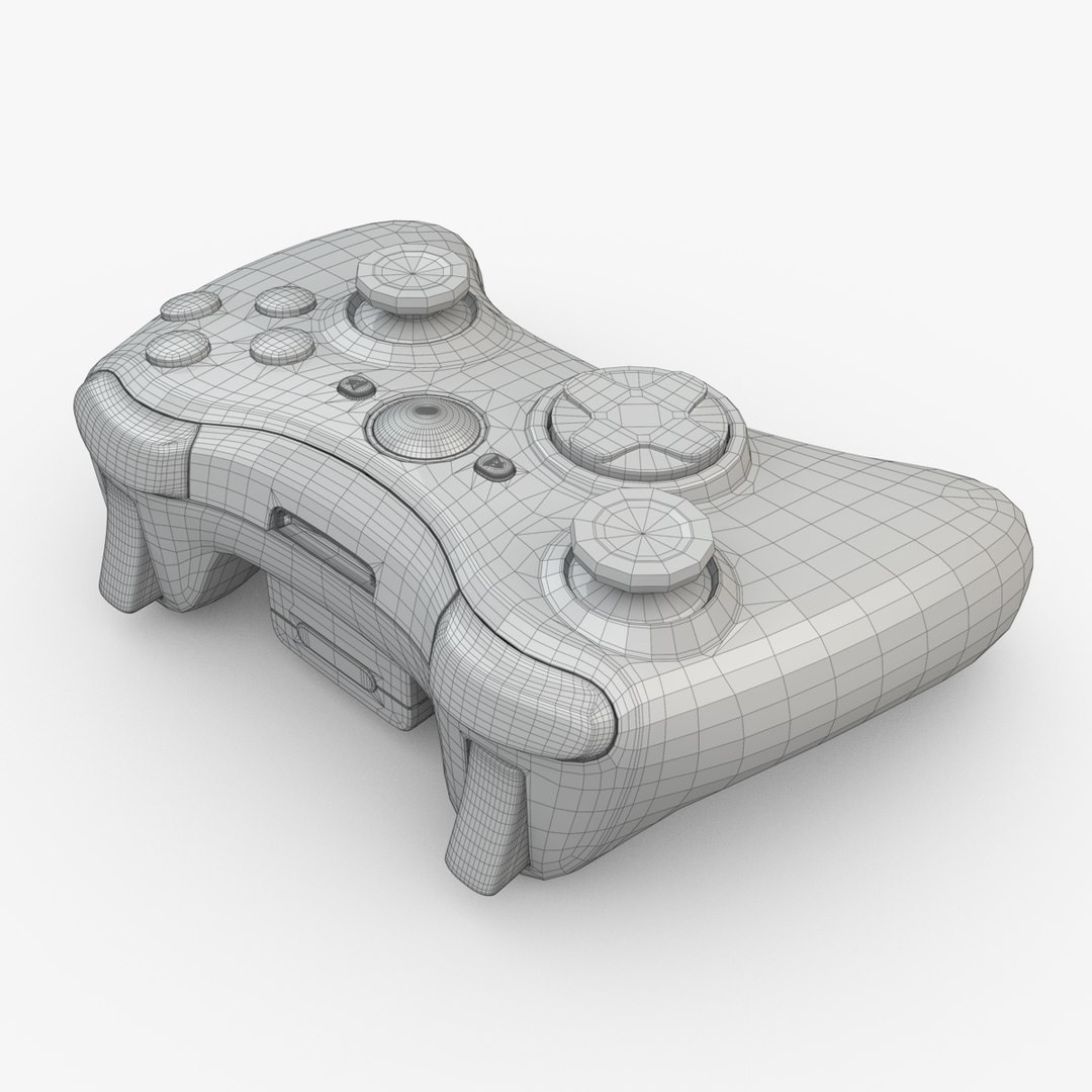 3d Model Xbox 360 Controller