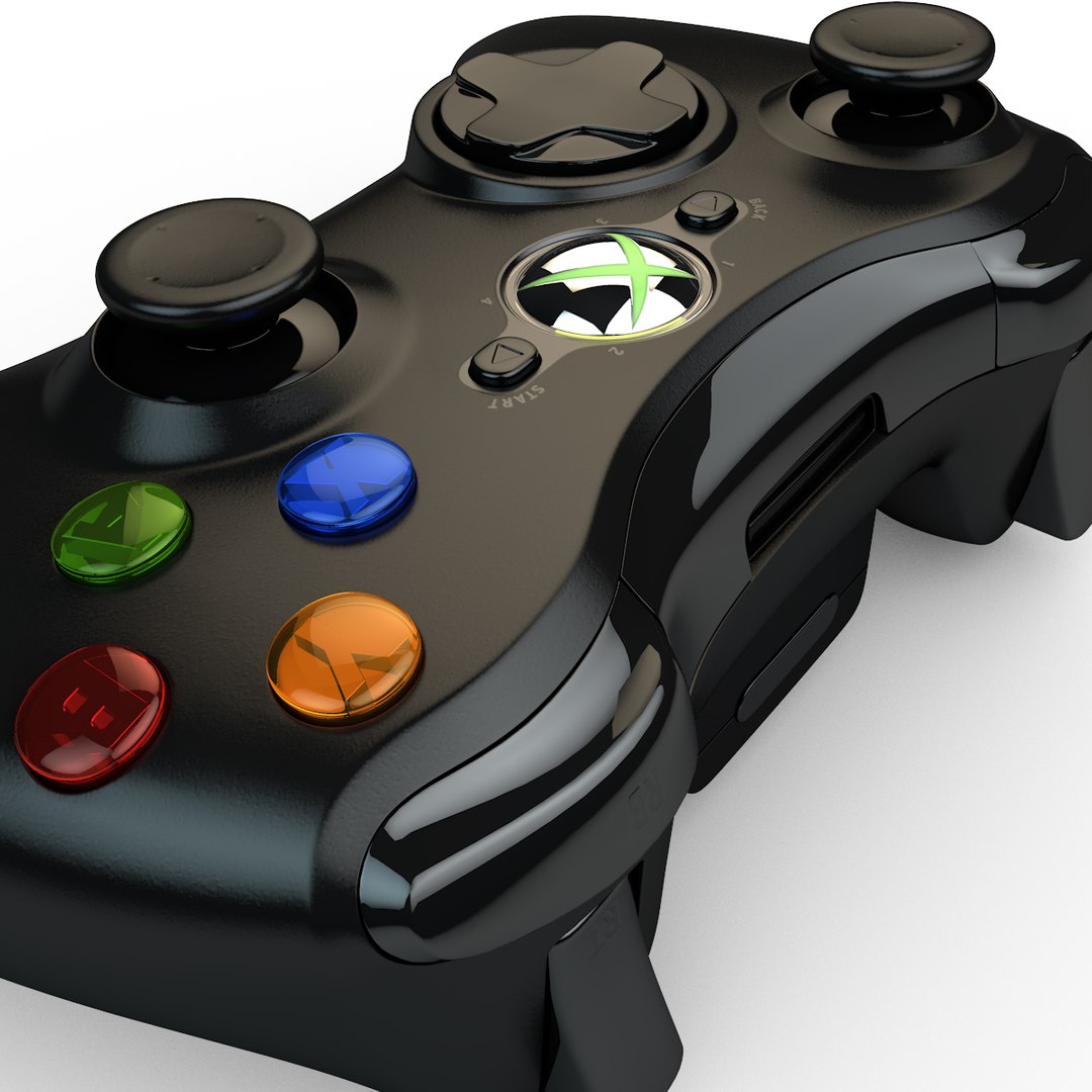 3d Model Xbox 360 Controller