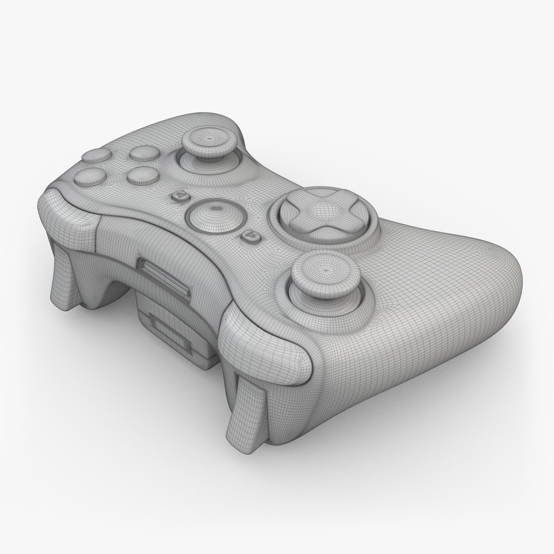 3d Model Xbox 360 Controller