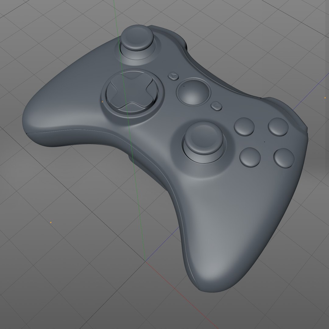 3d Model Xbox 360 Controller
