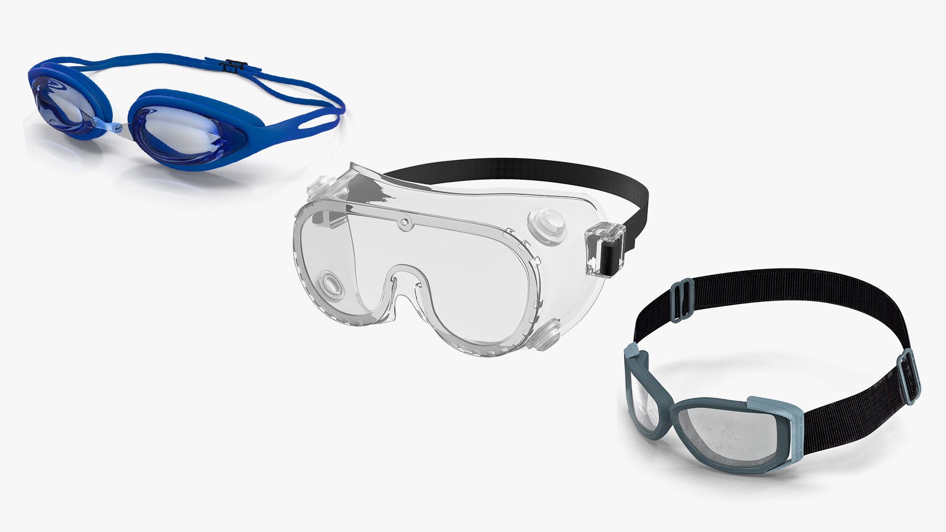 Goggles Collection 3D Model - TurboSquid 2117452